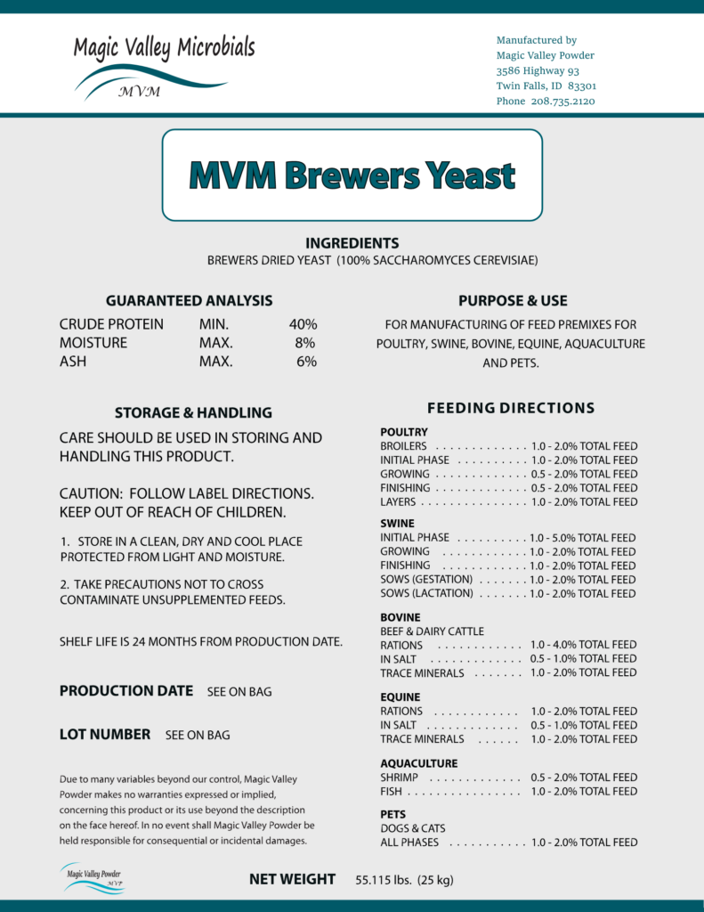 Brewers Yeast - Magic Valley Powder